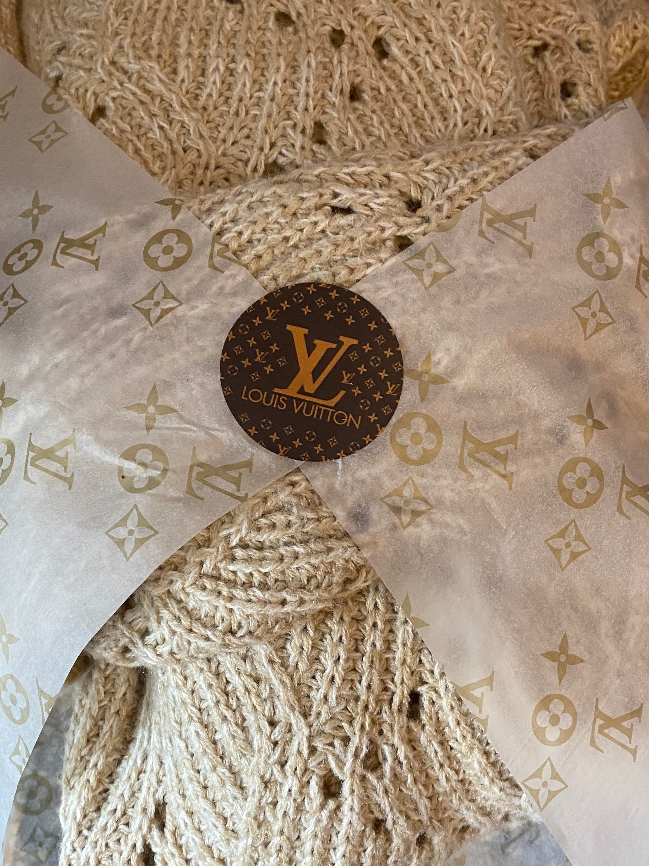 Louis Vuitton Tissue Paper & Logo Seals – Designer Tissue